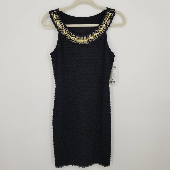 Joseph Ribkoff | Dresses | Joseph Ribkoff Beaded Halter Neck Dress 8 ...